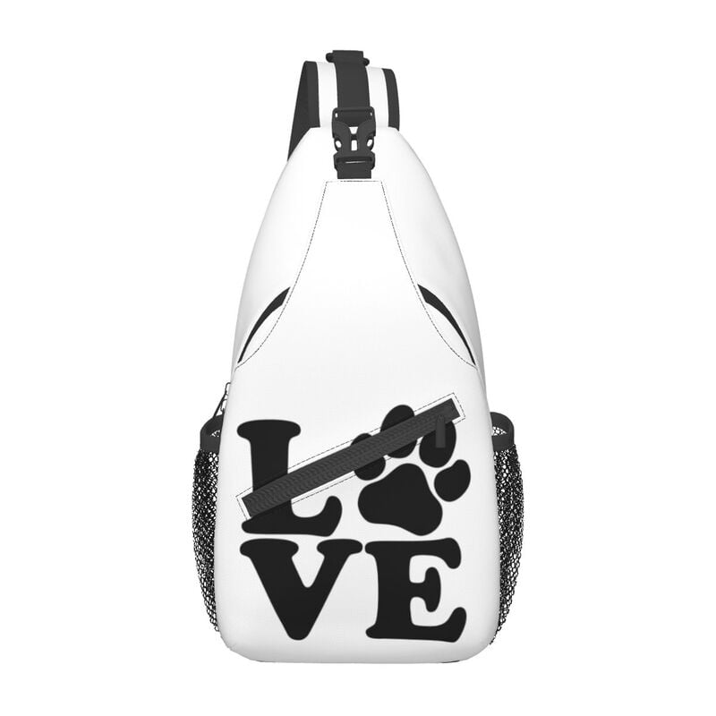 Cool Paw Prints Color Crossbody Sling Backpack Men Animal Dog Paw ...