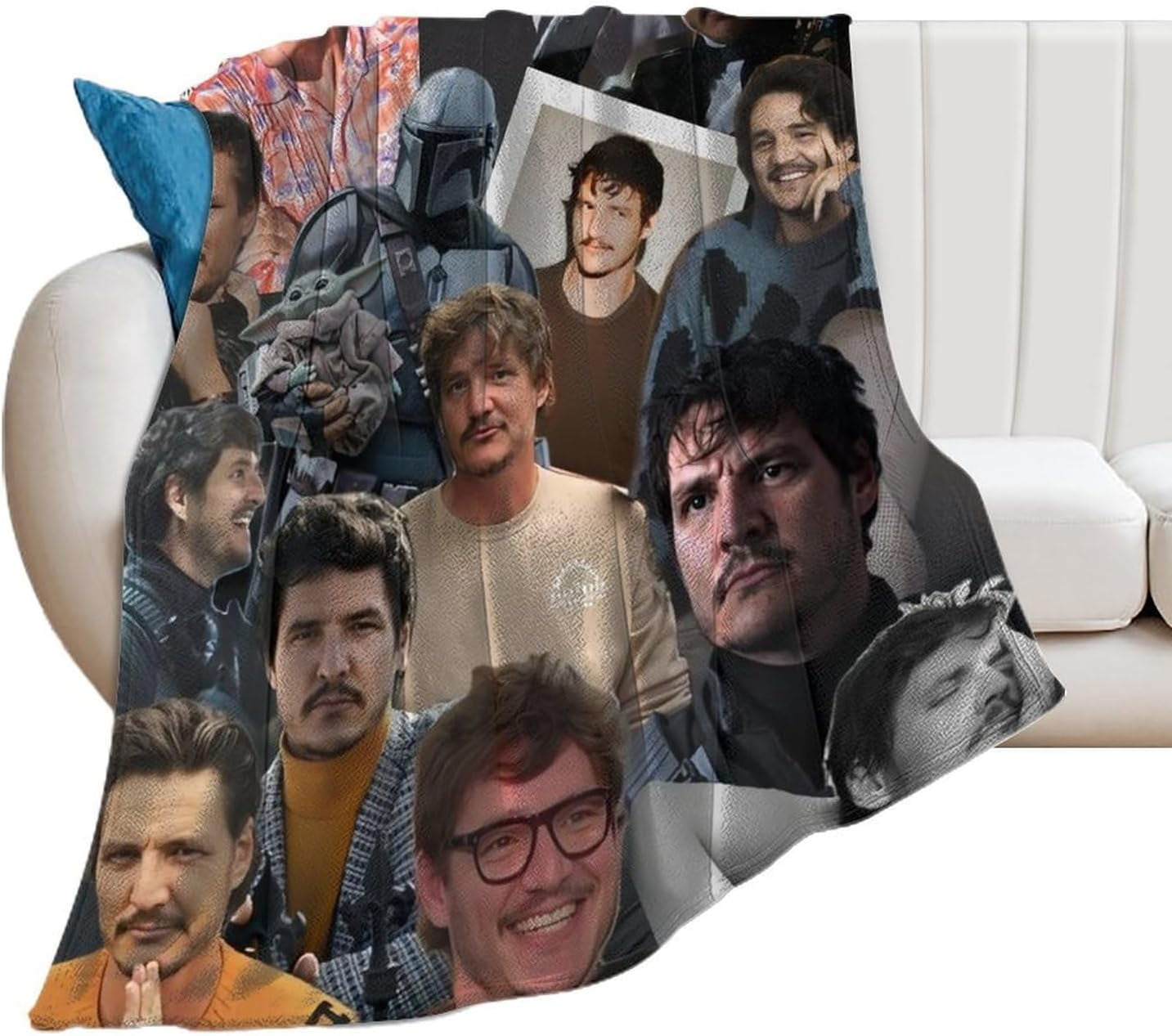 Cool Pedro Pascal Blanket Super Soft Throw Blanket Silky Flannel ...