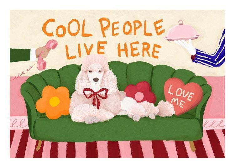 Cool People Print Wall Art, Modern Wall Decor For Living Room Bedroom ...