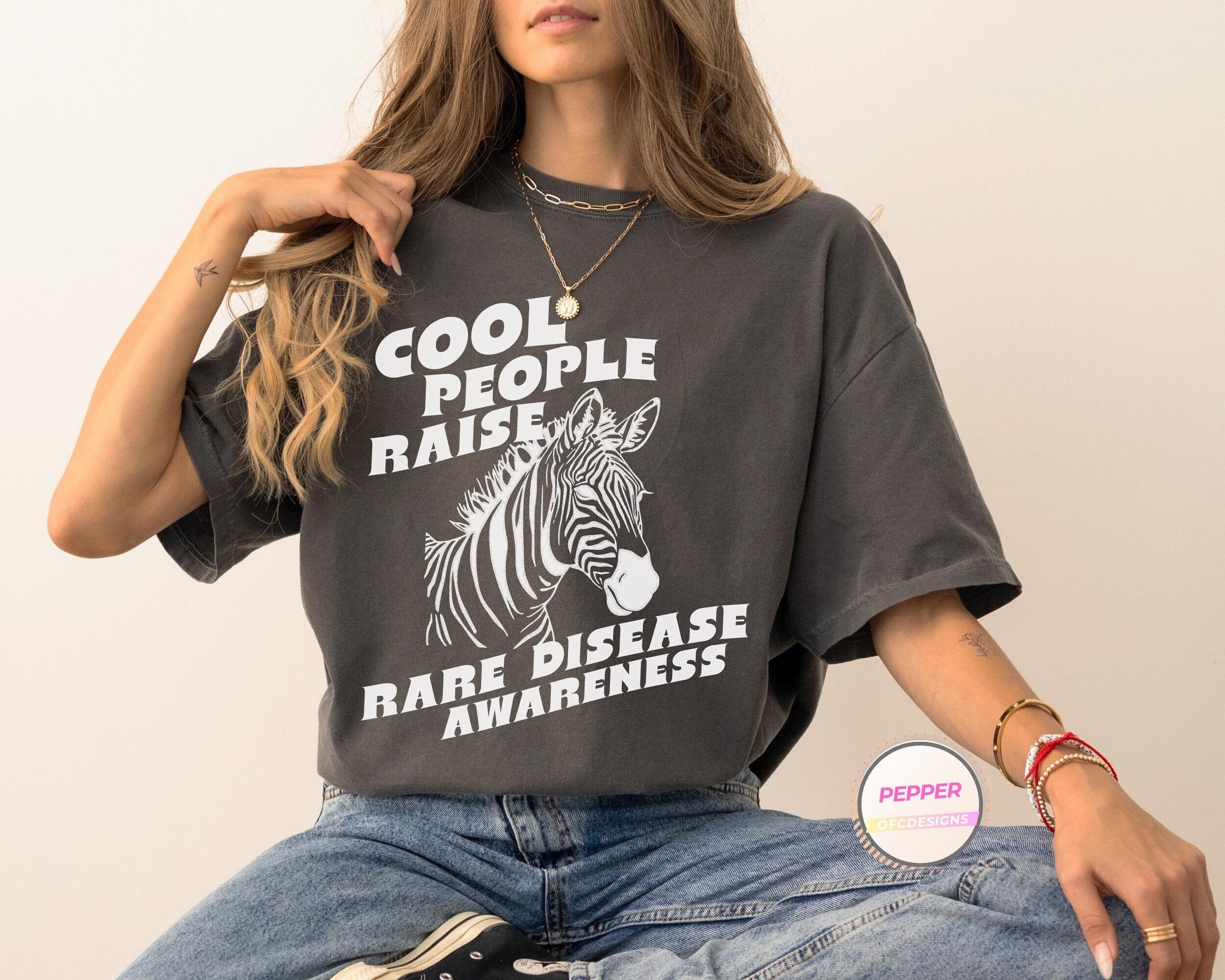 Cool People Raise Rare Disease Awareness Shirt Gift Rare Chronic ...