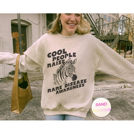 Cool People Raise Rare Disease Awareness Sweatshirt Spoonie Cozy Gift ...