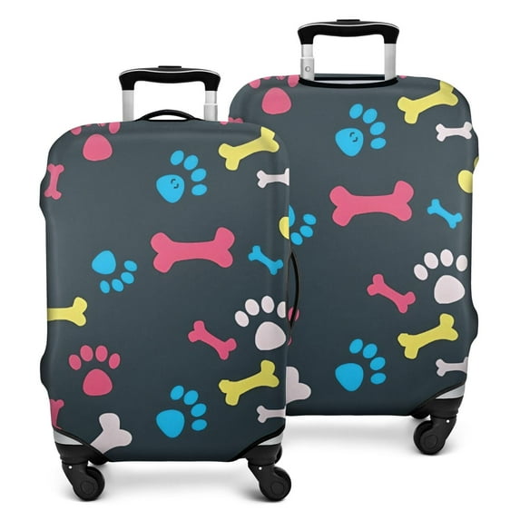 Cool Pet Background Dog Paw Luggage Cover Fashion Suitcase Cover ...
