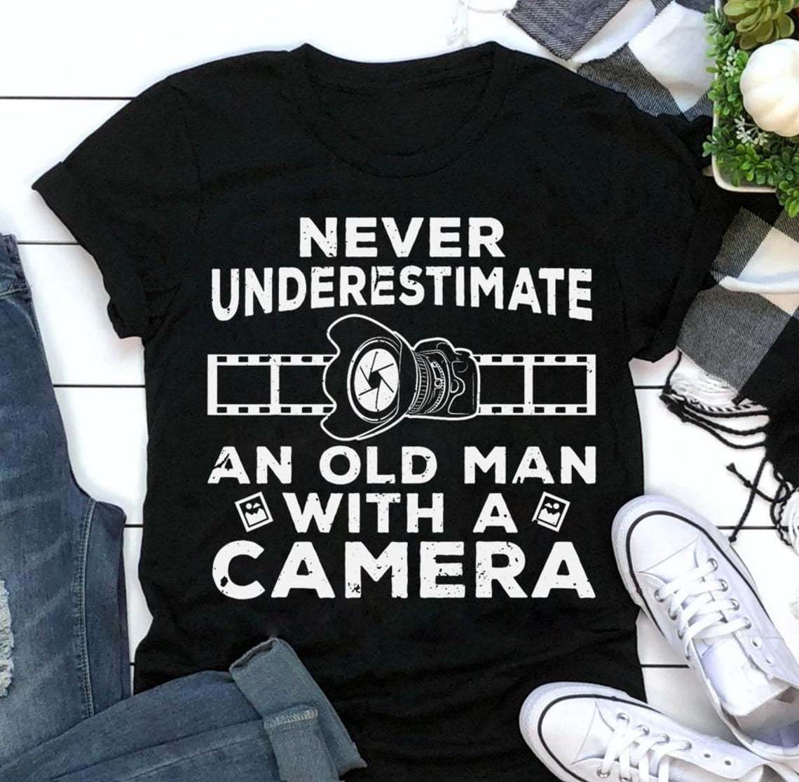 Cool Photography For Old Men Grandpa Photographer Camera Lover ...