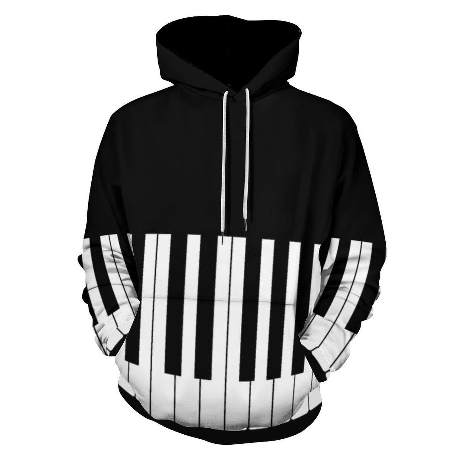 Cool Piano Keyboard Oversized Hoodies for Women Pullover Womens Clothes ...