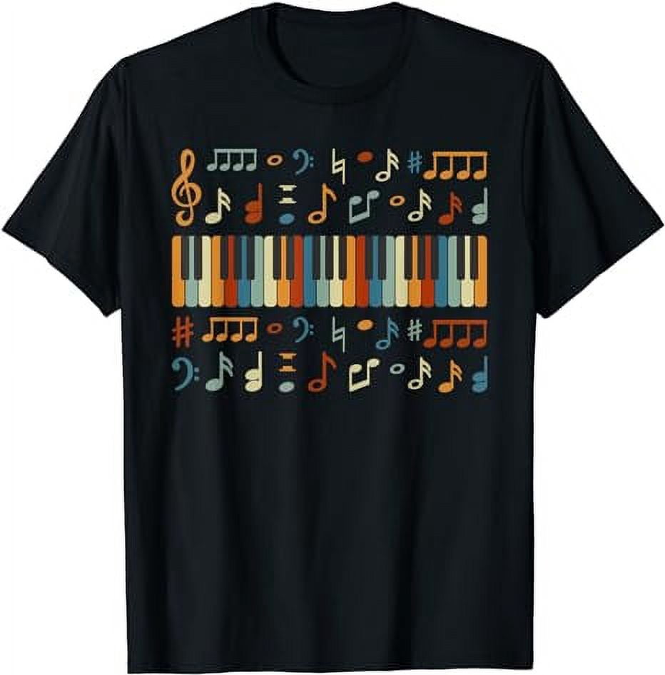 Cool Piano Keyboard Player Funny Pianist Keyboardist Outfit T-Shirt ...