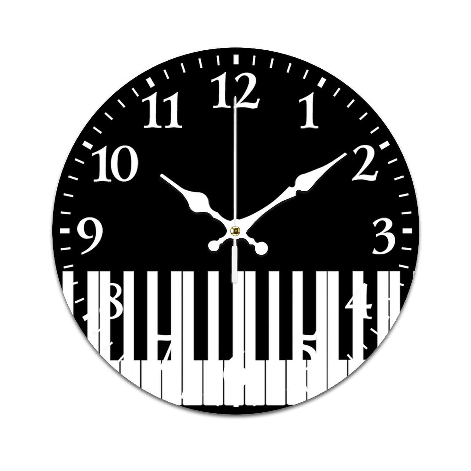 Cool Piano Keyboard Wall Clock Modern Design Clocks Wall Hanging Home ...