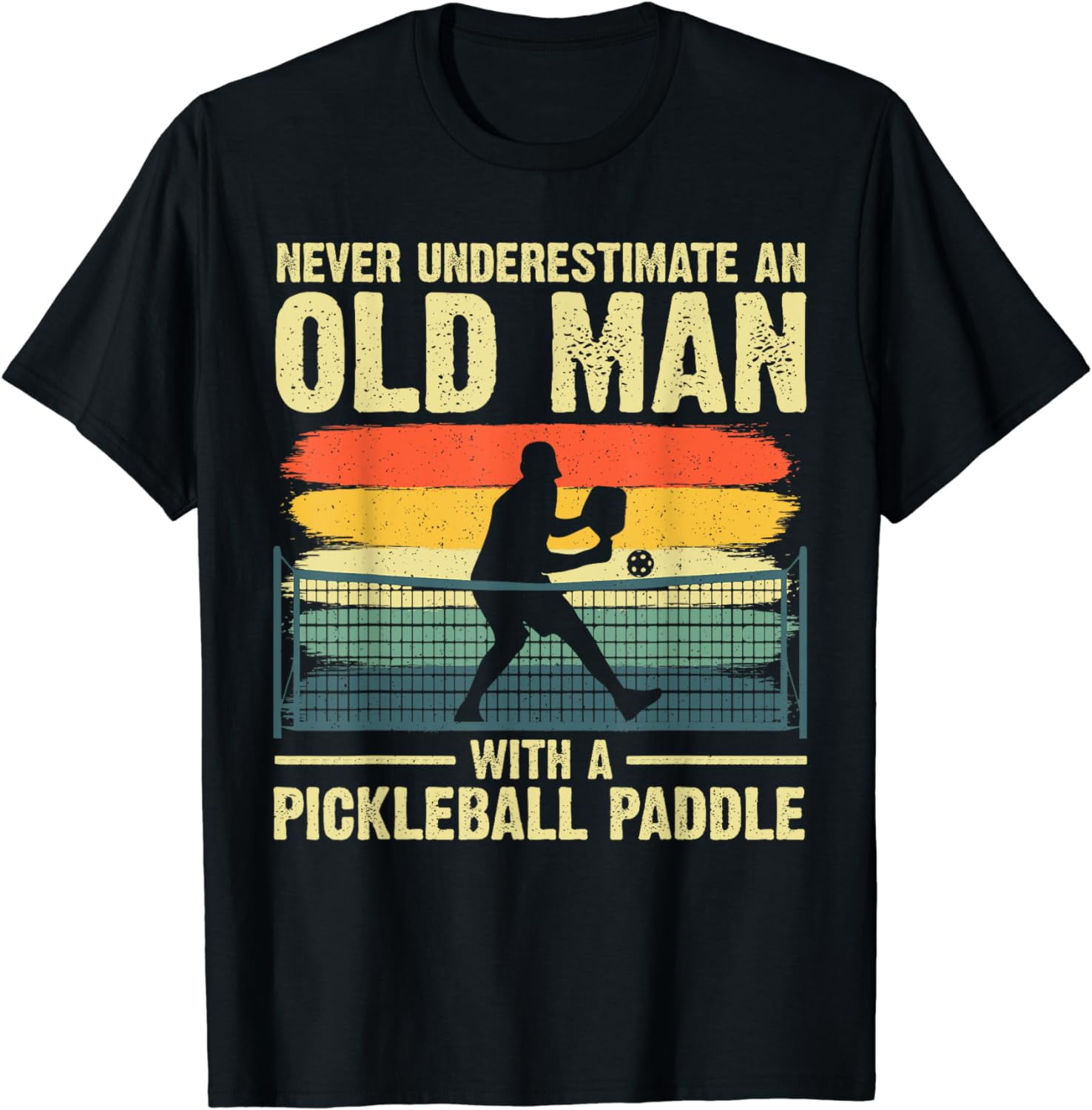 Cool Pickleball Design For Men Grandpa Pickleball Player T-Shirt ...