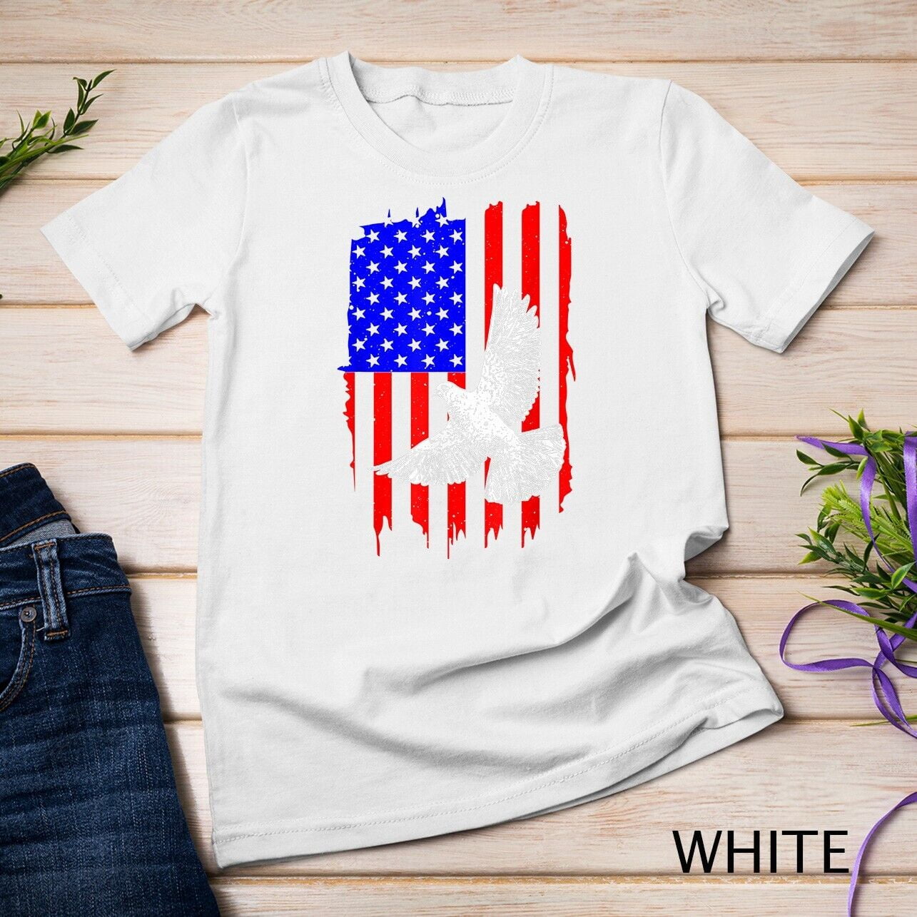 Cool Pigeon Design Men Women Patriotic US Flag Pigeon Lovers Unisex T ...