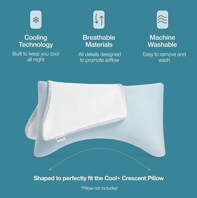 Cool Pillow Cover, Queen Size Cooling Pillow Cover for Memory Foam ...