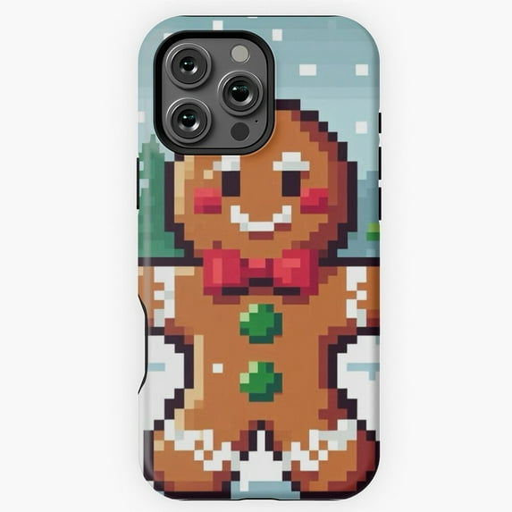 Cool Pixel Ginger Man Retro Gamer Phone Case For iPhone 17 16 15 14 13 ...