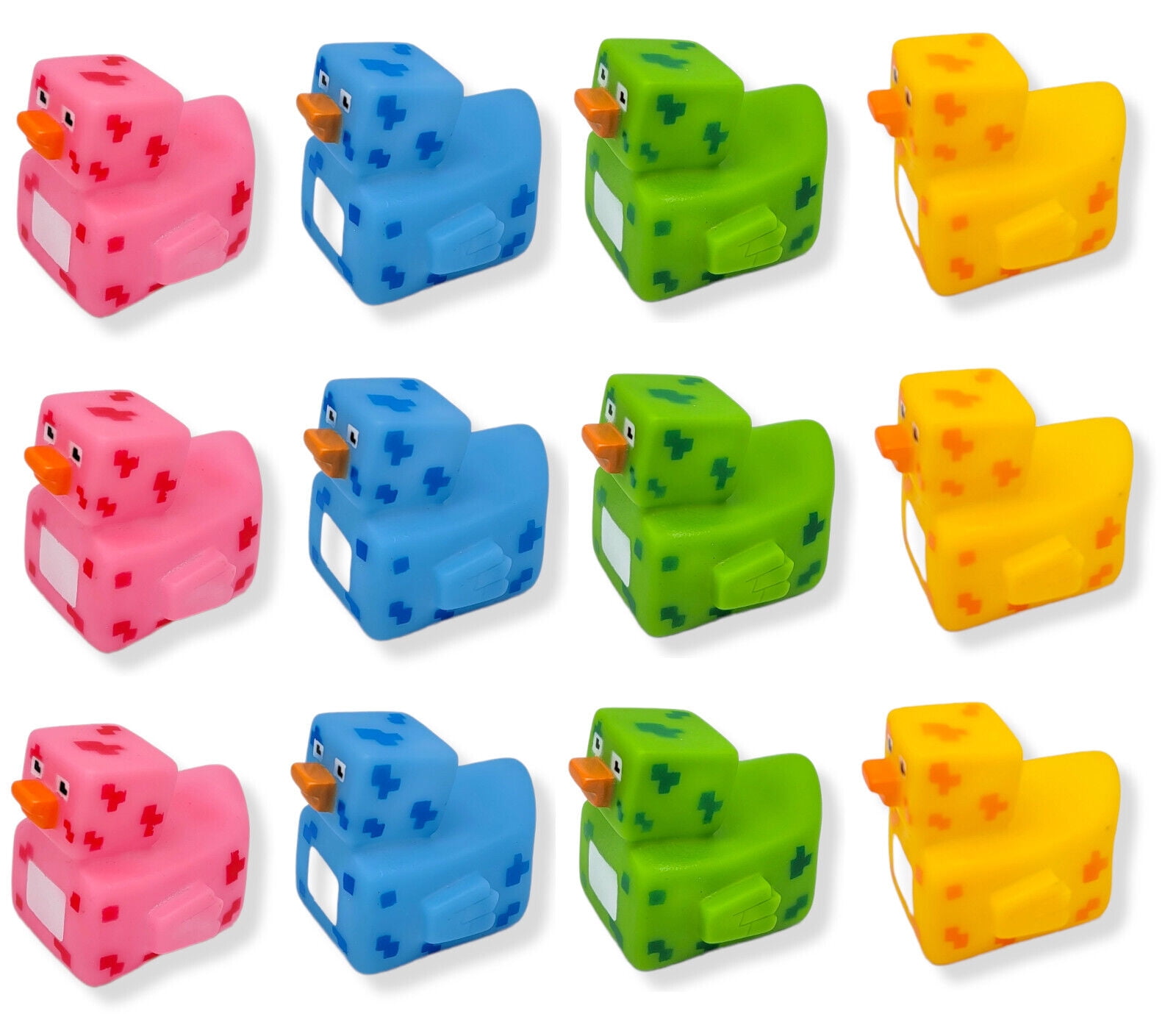 Cool Pixelated Robot Rubber Ducks (2") Standard Size. (12 Pack ...