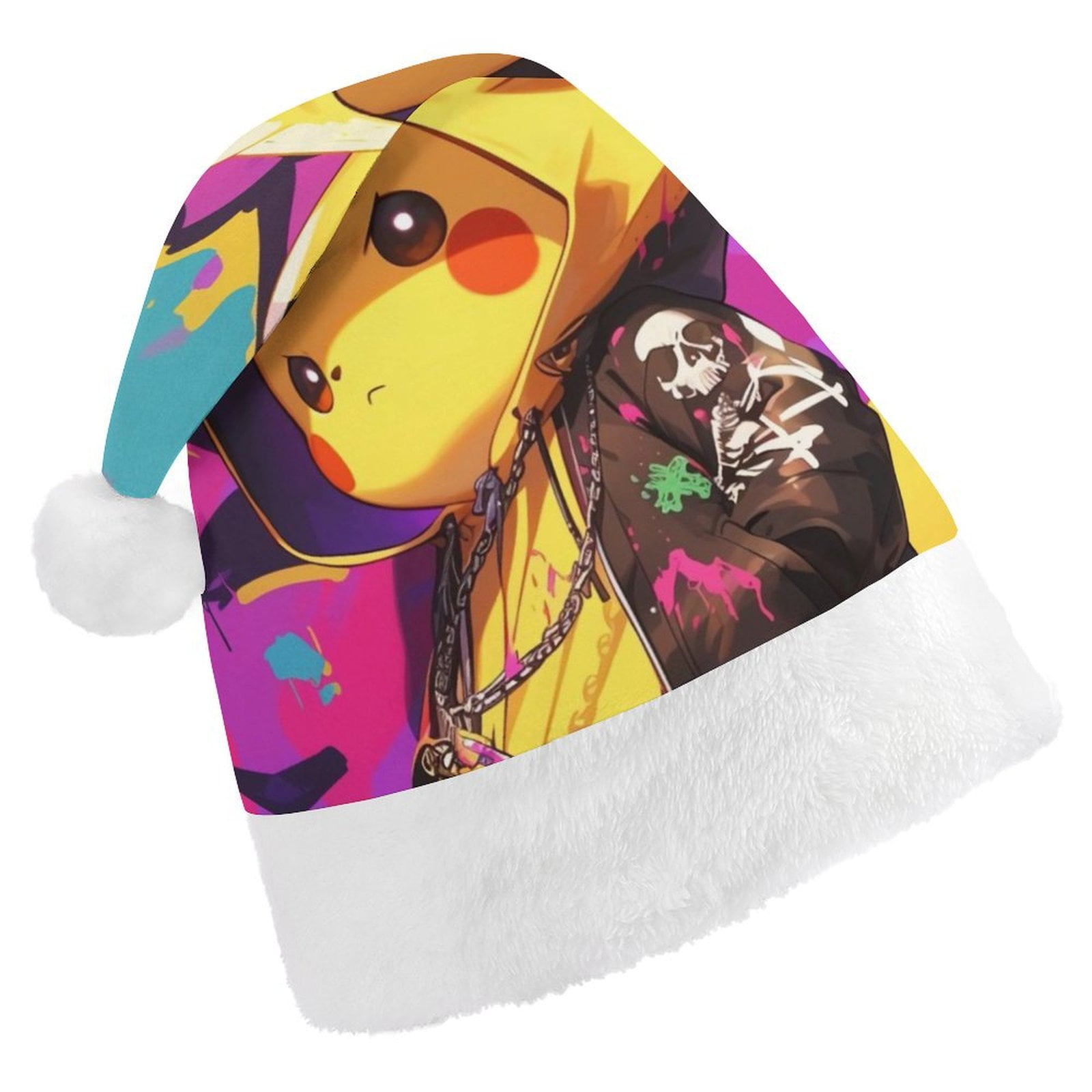 Cool Pokémon-Pikachu Santa Hat for Adults,Christmas Hat,Xmas Hat,Unisex ...