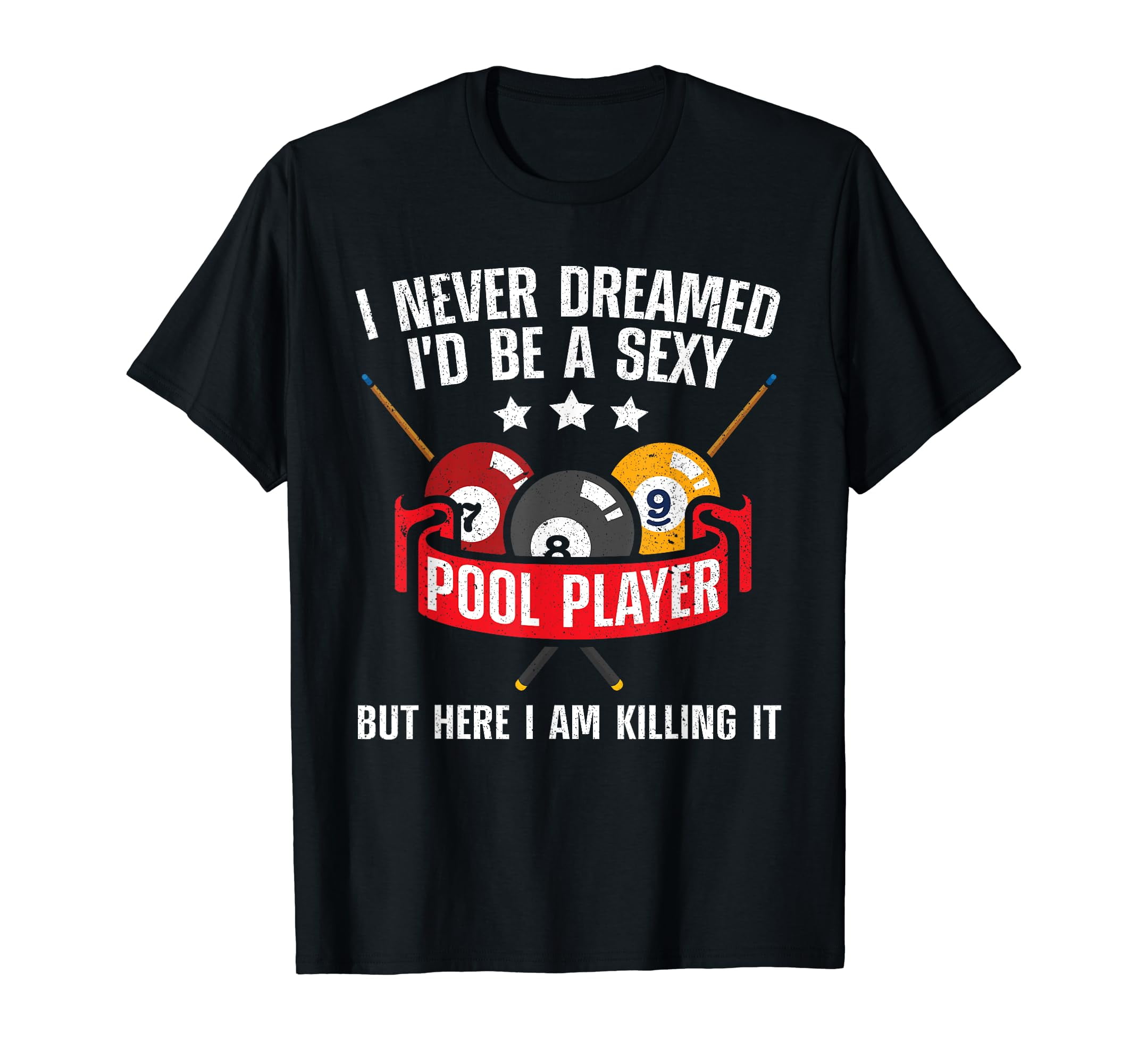 Cool Pool Player Design For Men Women Pool Billiards Player Men Casual ...
