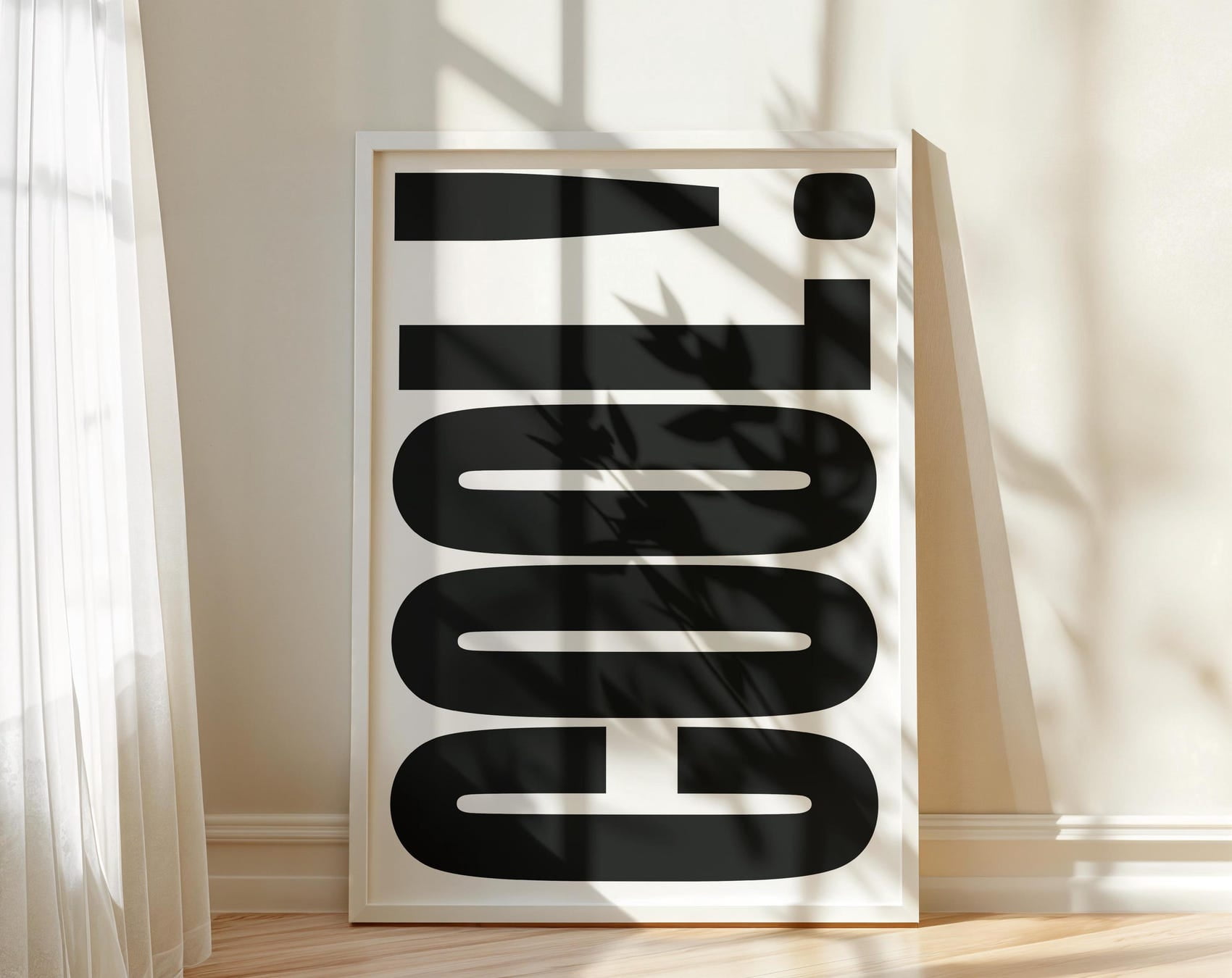 Cool Poster Ideas for Bedroom Wall - Modern Black and White Typography ...