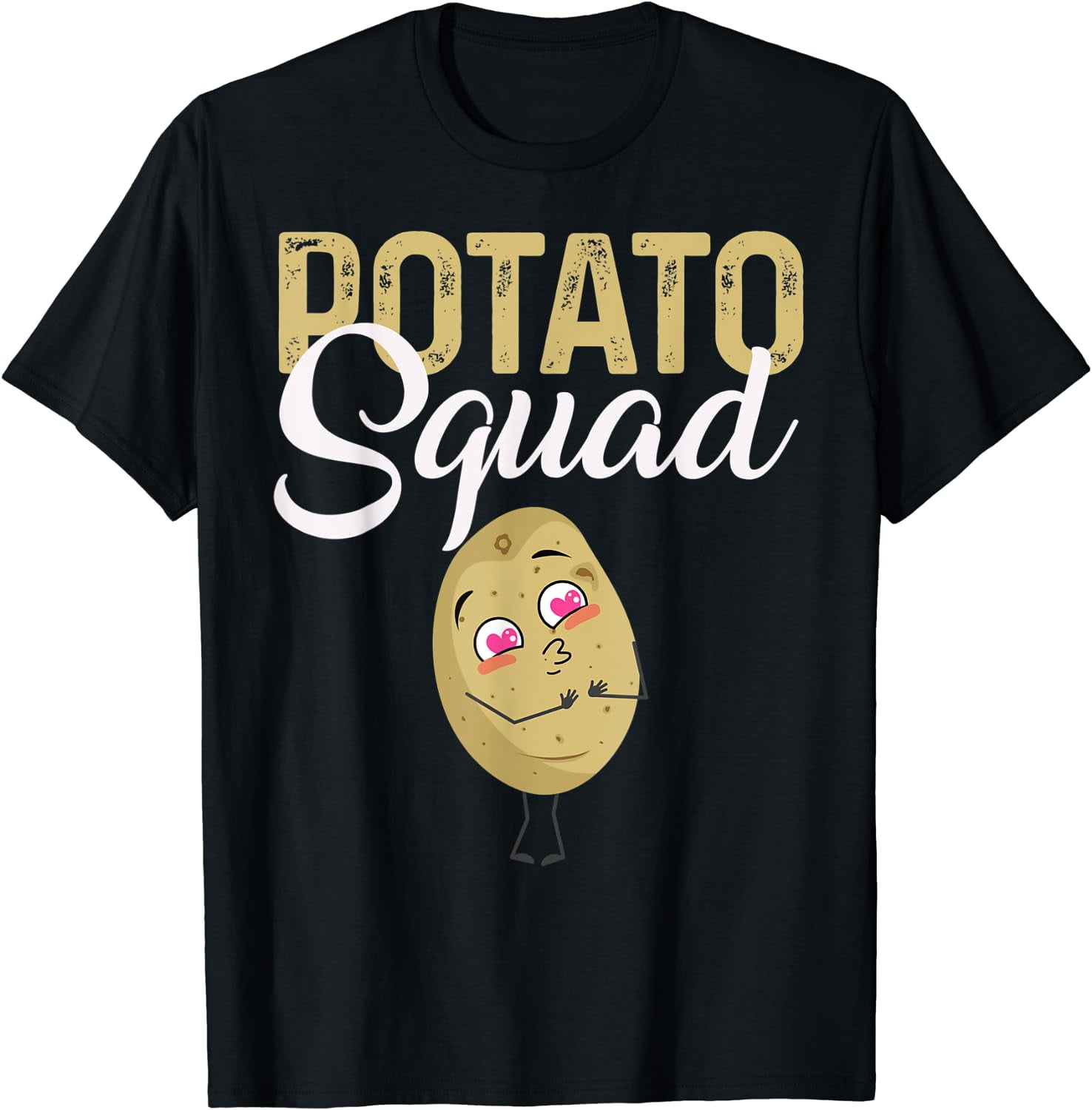Cool Potato Squad Funny Potato Halloween Costume Vegan Team T-Shirt ...
