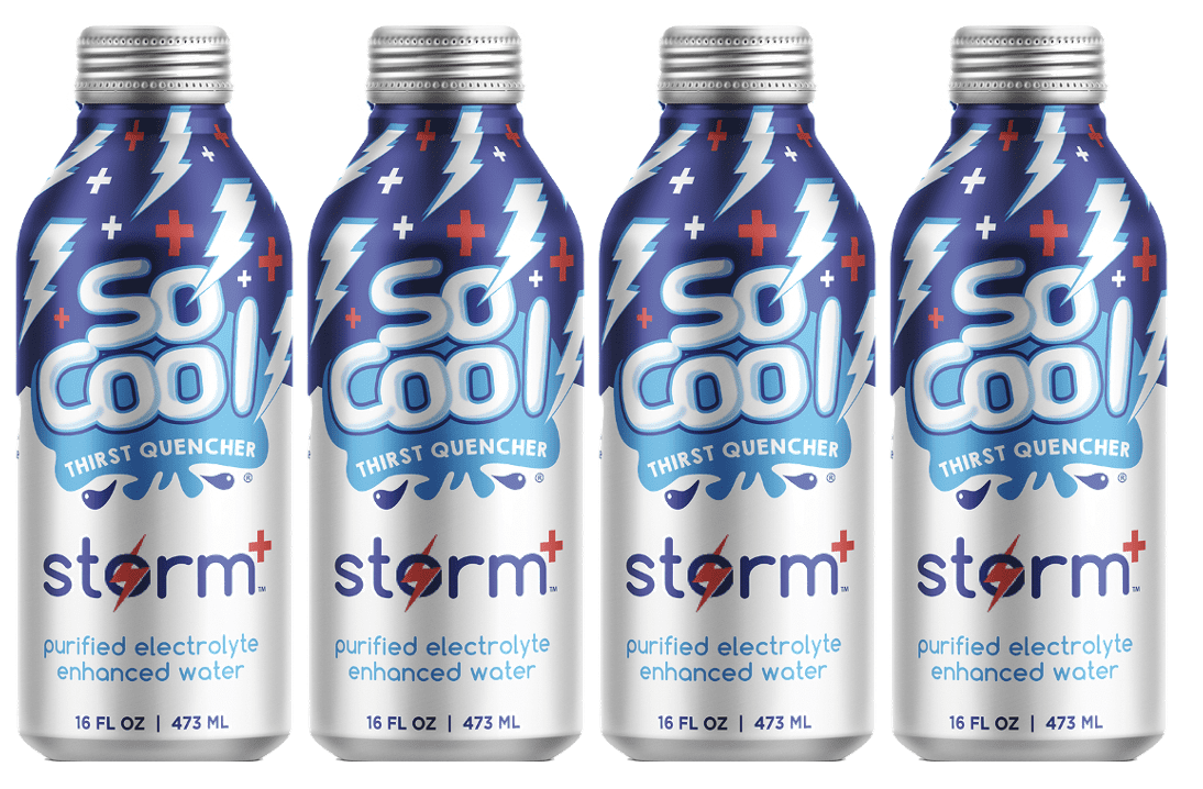 So Cool Purified Electrolyte Enhanced Water, 16 Fl Oz (4 Pack), Premium ...