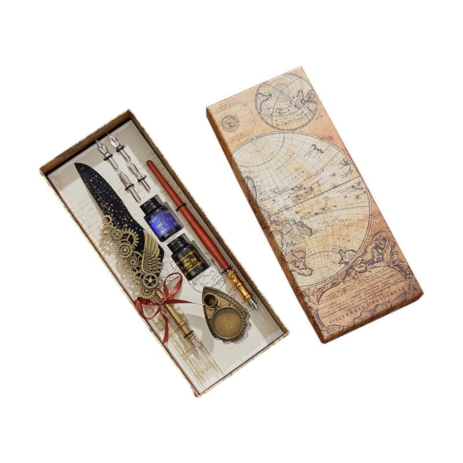 Cool Quill Pen Feather Pen Calligraphy Pen Set Fountain Dip Pen and Ink ...