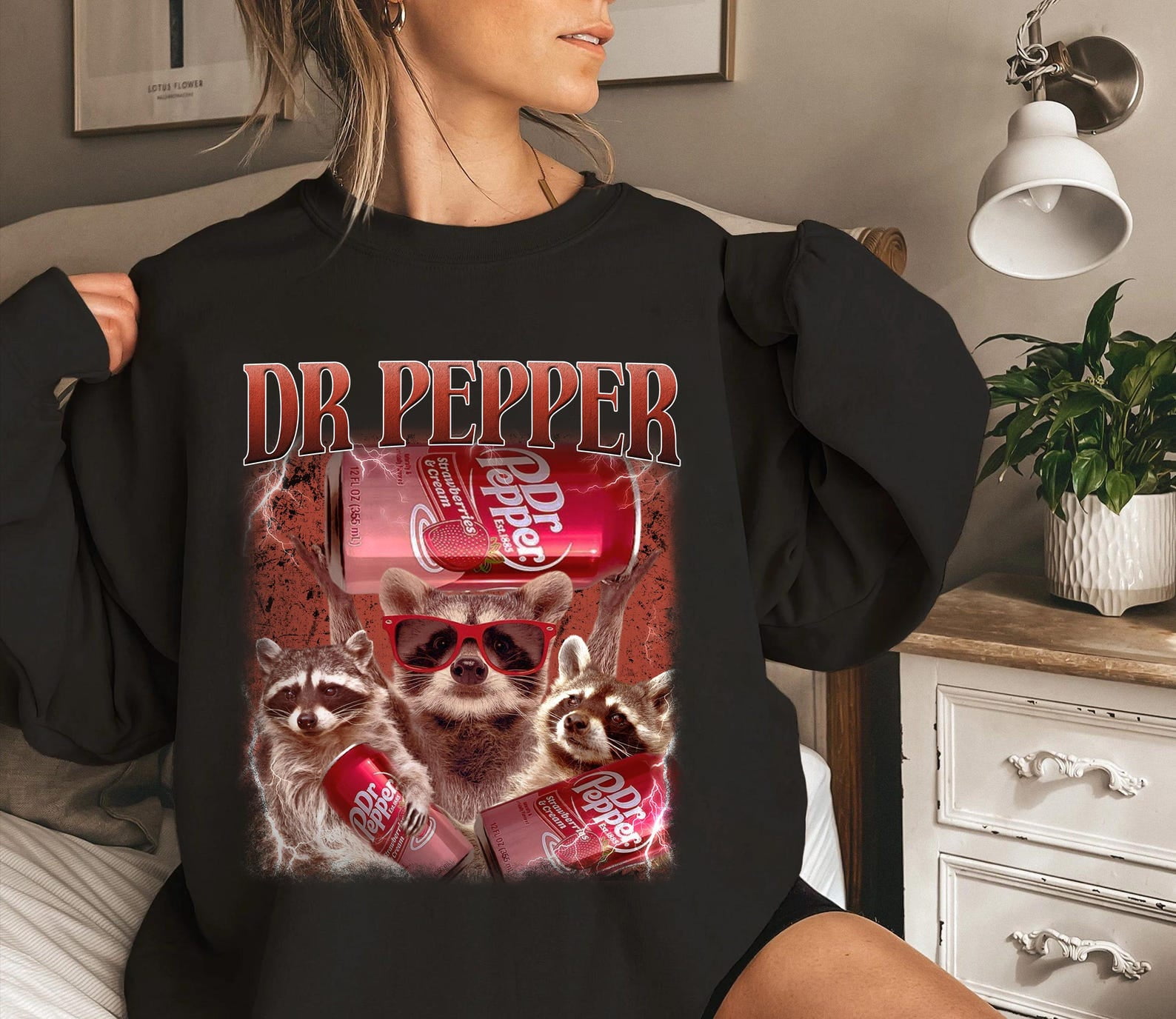 Cool Raccoon Dr Pepper Shirt, Three Raccoons Dr Pepper Shirt, Retro Dr Pepper Bootleg Sweatshirt ...