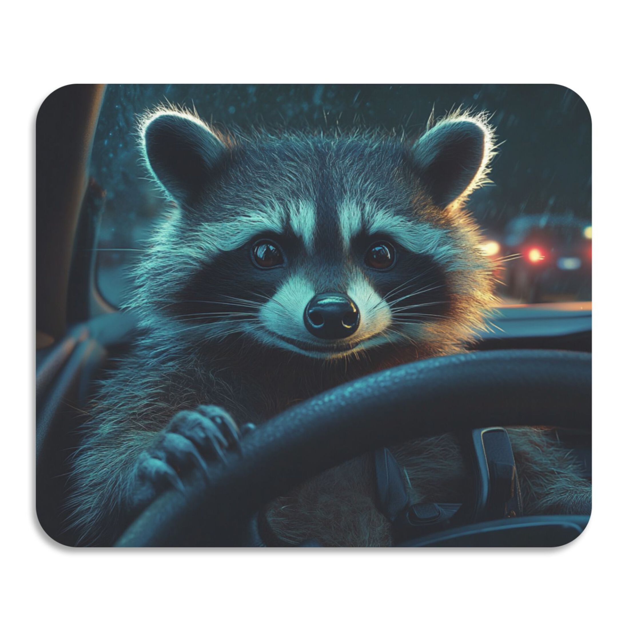 Cool Raccoon Drive in Dark Diatomite Dish Drying Mat Drain Pad for ...