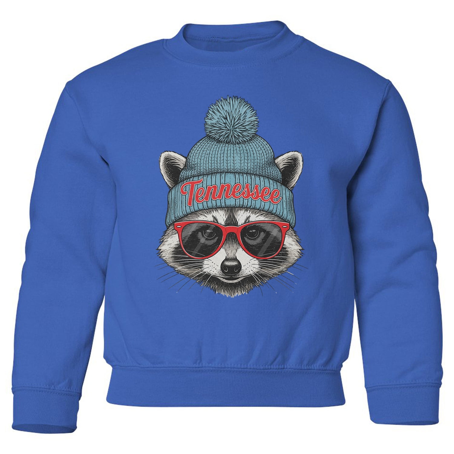 Cool Raccoon Support Tennessee Design - Sports Fans Youth Crewneck ...