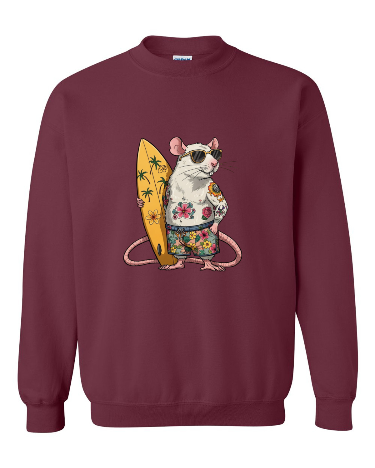 Cool Rat Holding Cheese Sword in Street Fighter Punk Vibe Art ...