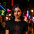 Cool Red Rose Graphic T1EE - Aesthetic Floral Line Art S1Hirt (1111111 ...