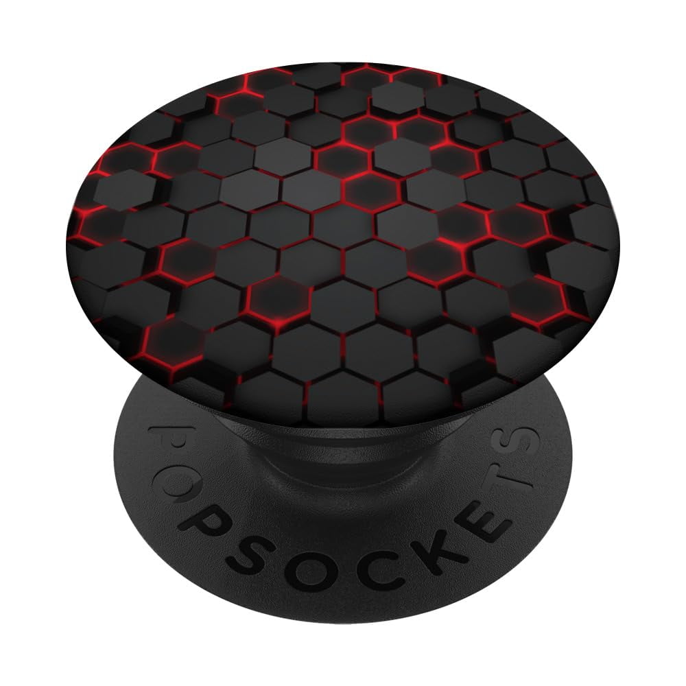 Cool Red and Black Cell Phone Button Holder Pop Out Knob PopSockets ...