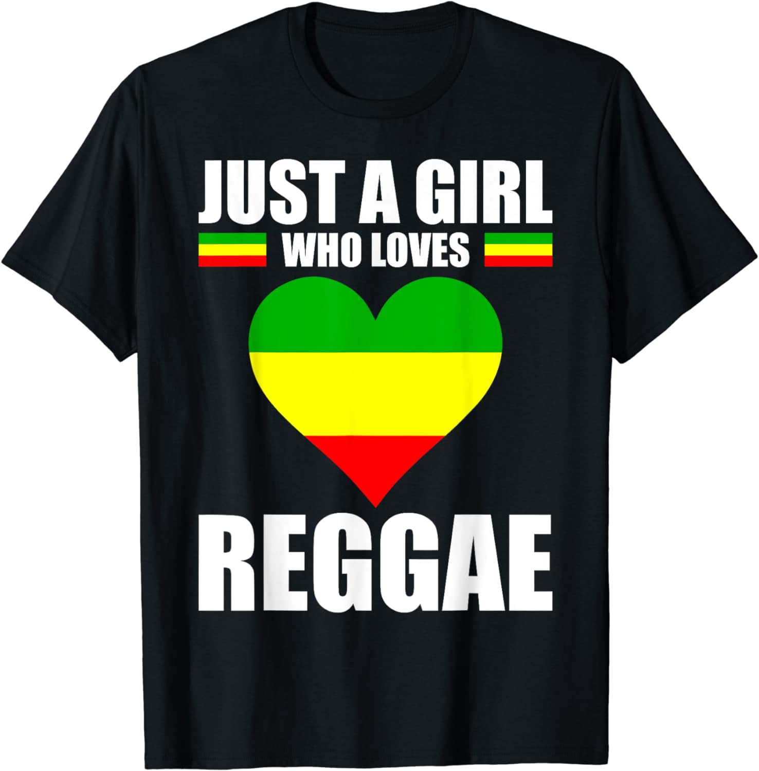 Cool Reggae Design For Women Girls Kids Jamaican Rasta Lover T-Shirt ...