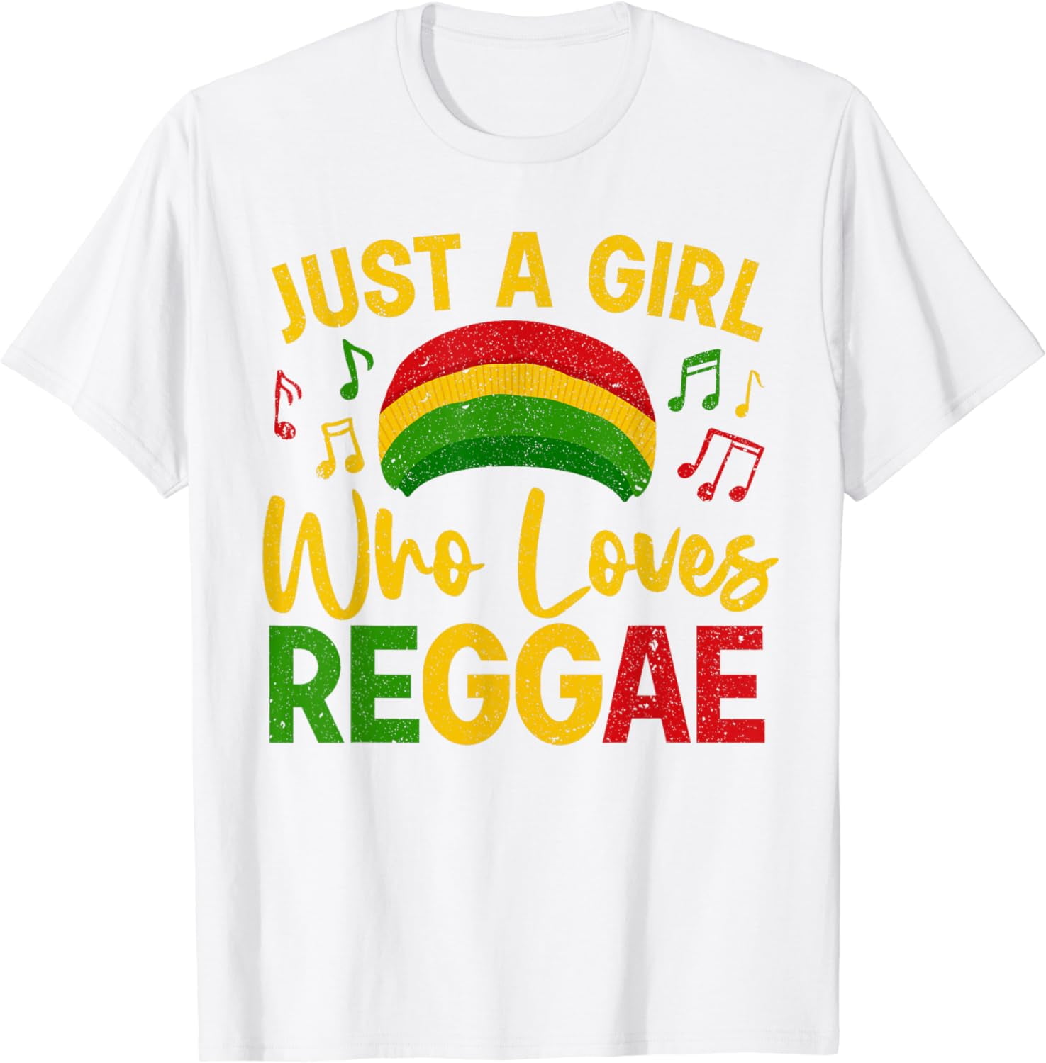 Cool Reggae For Girls Women Rasta Jamaican Music Rastafari T-Shirt ...