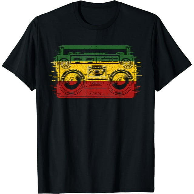 Cool Reggae For Men Women Rasta Jamaican Afro Jamaica Music T-Shirt ...