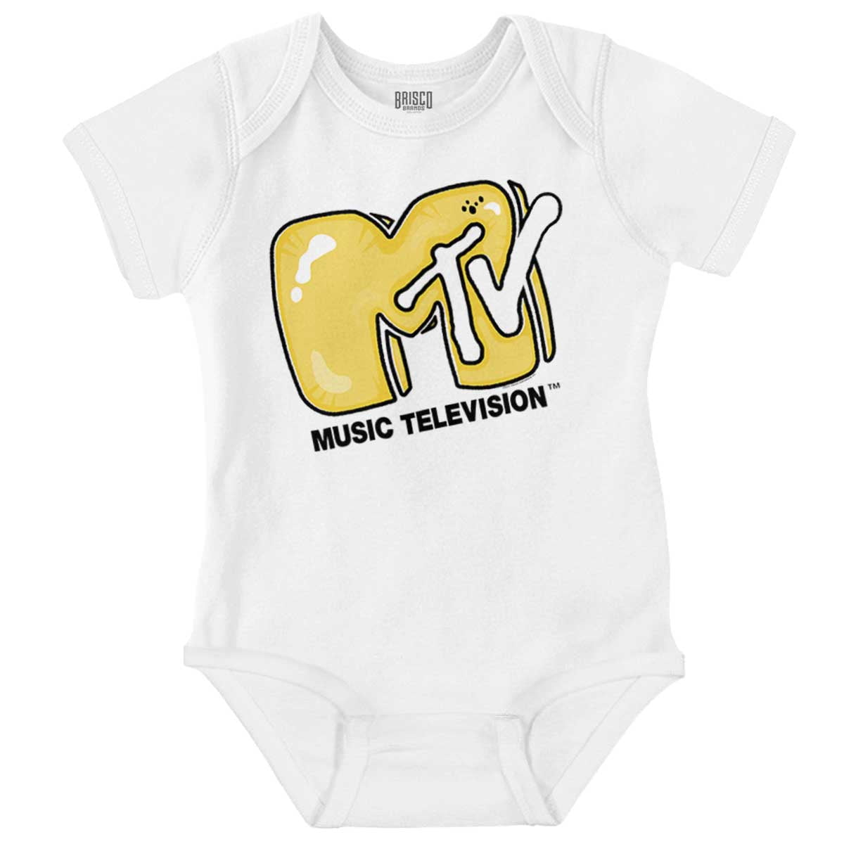 Cool Retro MTV Bubble Balloon Logo Romper Boys or Girls Infant Baby ...