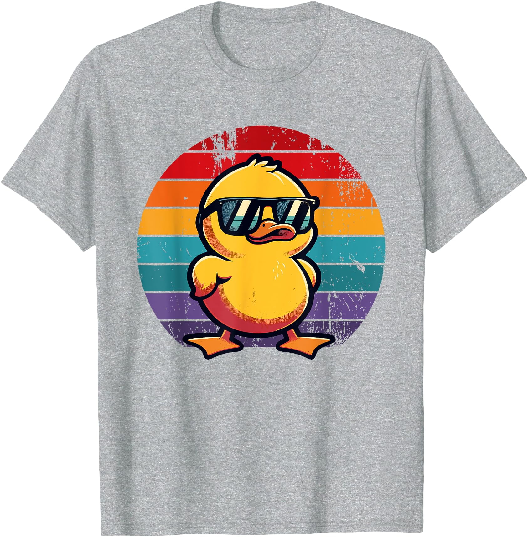 Cool Retro Yellow Duck in Sunglasses 70s 80s 90s Unisex Softstyle T ...