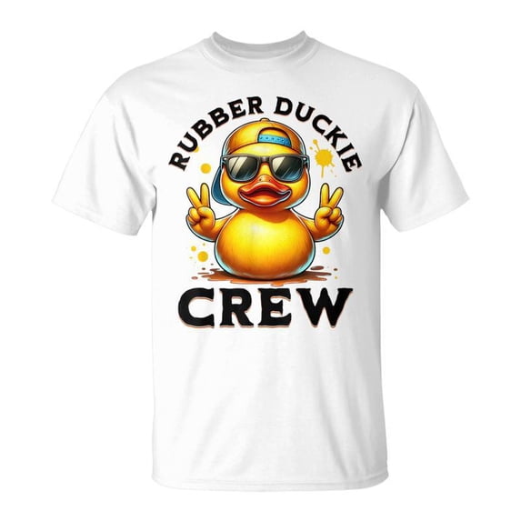 Cool Retro Yellow Rubber Duck In 70S 80S Duck Cruise TShirt - Walmart.com