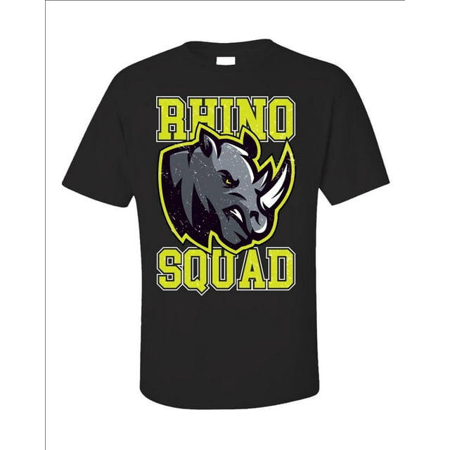 Cool Rhino Squad Shirt, Gym Fitness Tee, Wildlife Lover Shirt, Workout ...