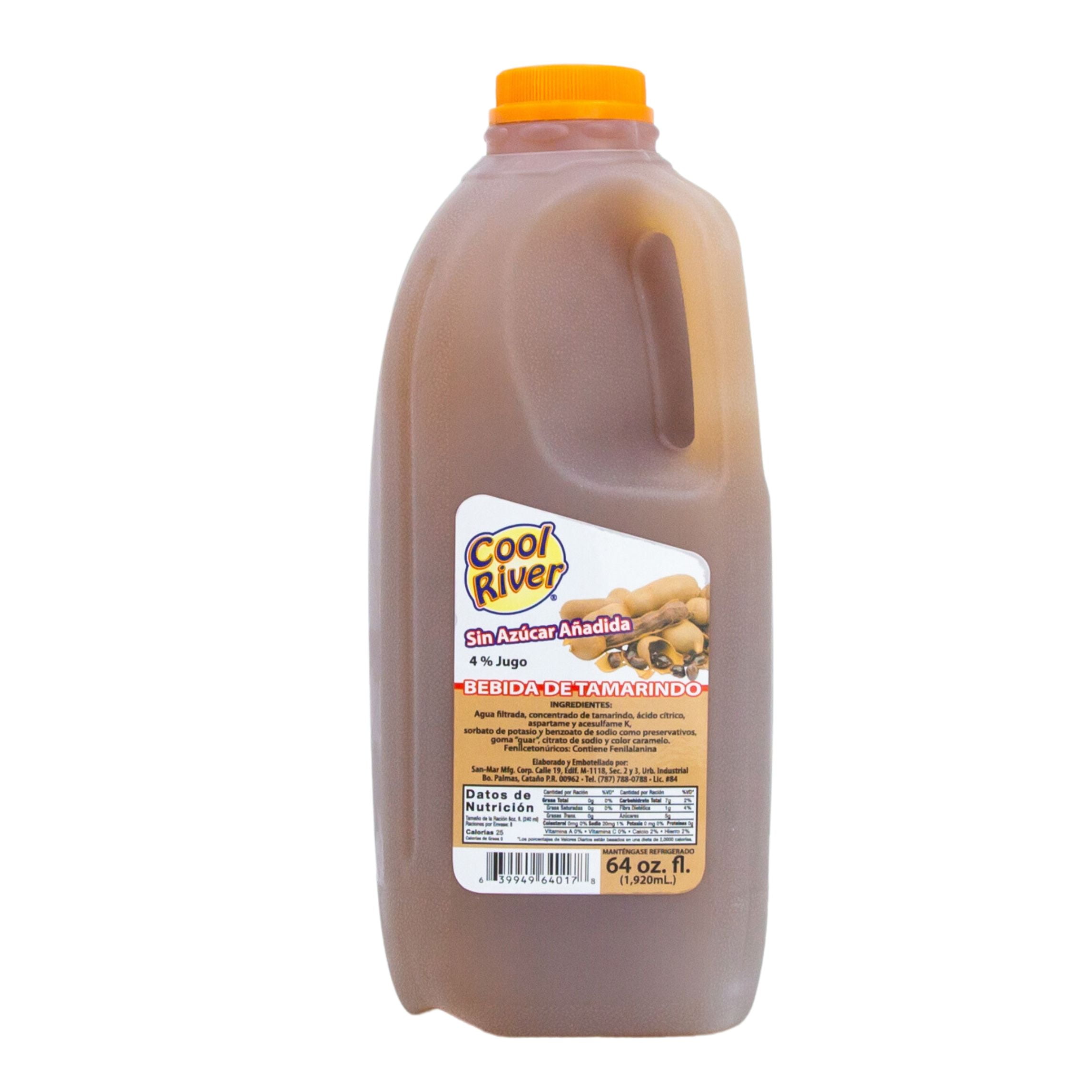 Cool River, Bebida de Tamarindo Sin Azúcar Añadida, 64 fl oz - Walmart.com