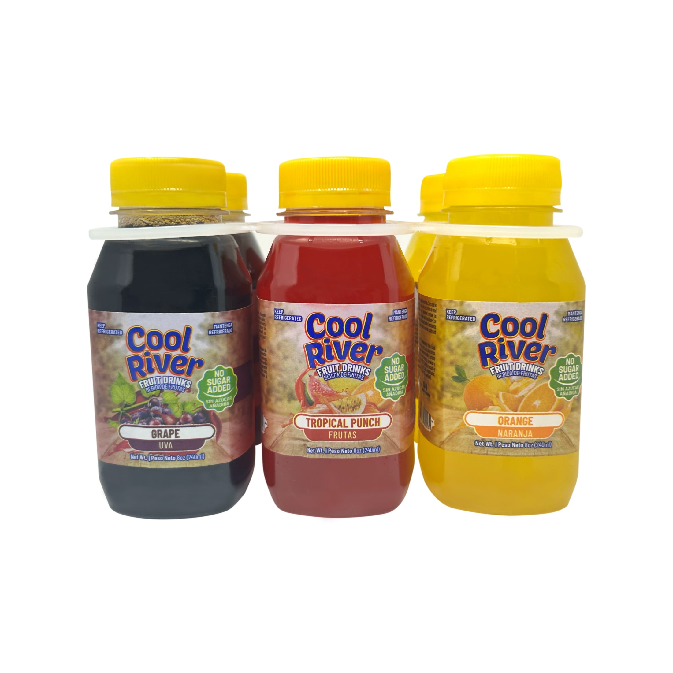 Cool River, No Sugar Added, Grape, Orange and Fruit Juices, 8 oz ...