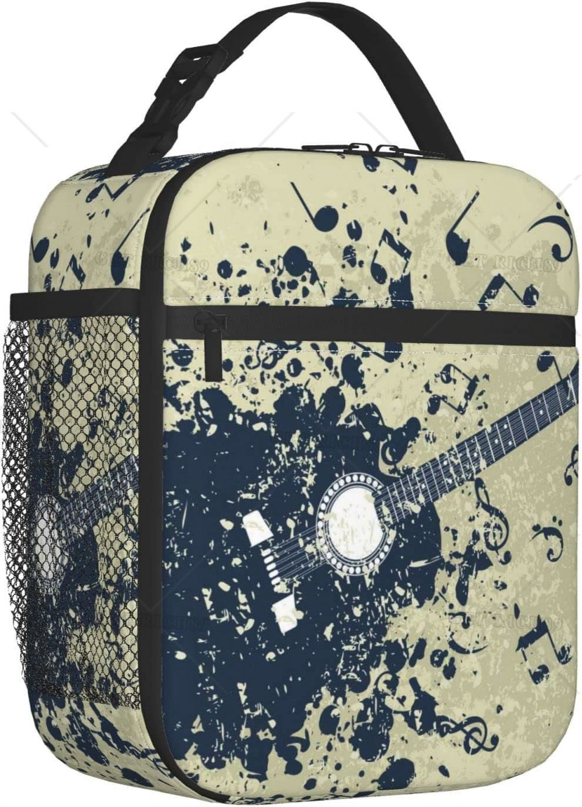 Cool Rock Star Grunge Guitar Music Lunch Bag Insulated Lunch Box for ...