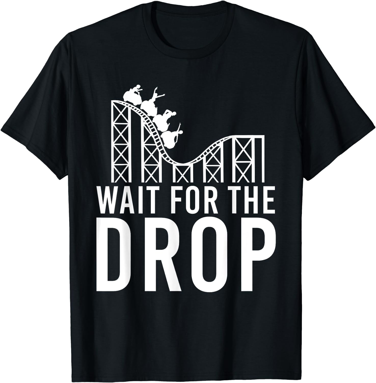Cool Roller Coaster Design For Men Women Amusement Park T-Shirt Black X ...