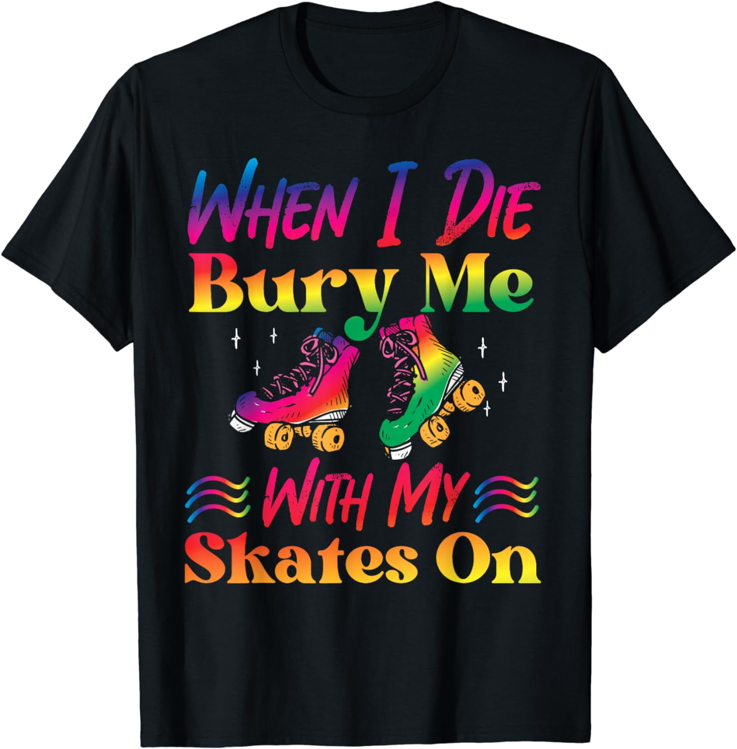 Cool Roller Skating Skate Girl 1970S Retro T-Shirt - Walmart.com