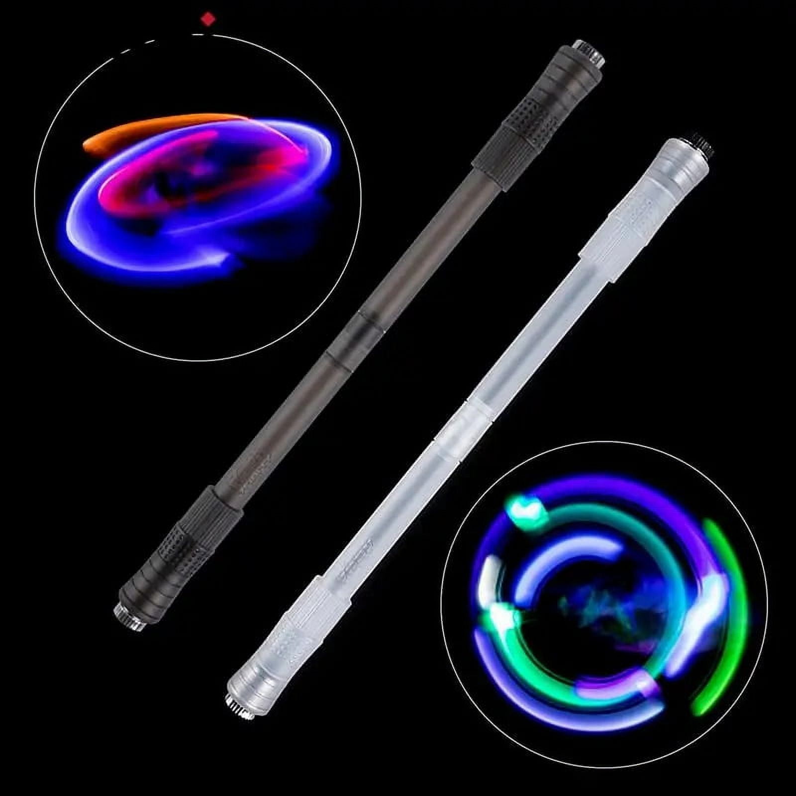 Cool Rotating LED Flash Spinner Pen Adult Stress Reliever Children Kids ...