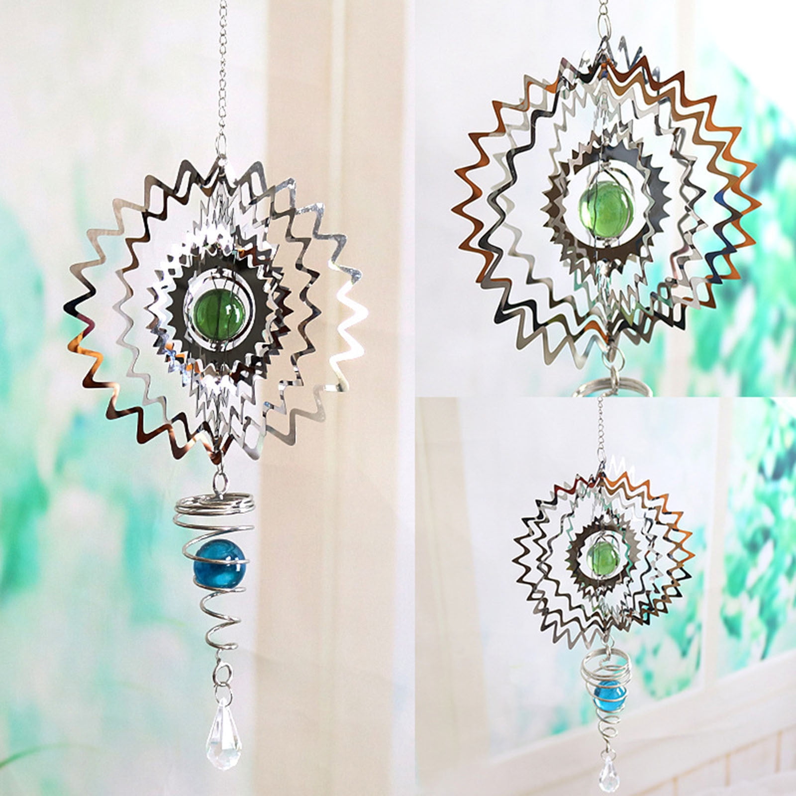 Cool Rotating Wind Chimes, Stainless Steel Rotating Wind Copper Wind ...
