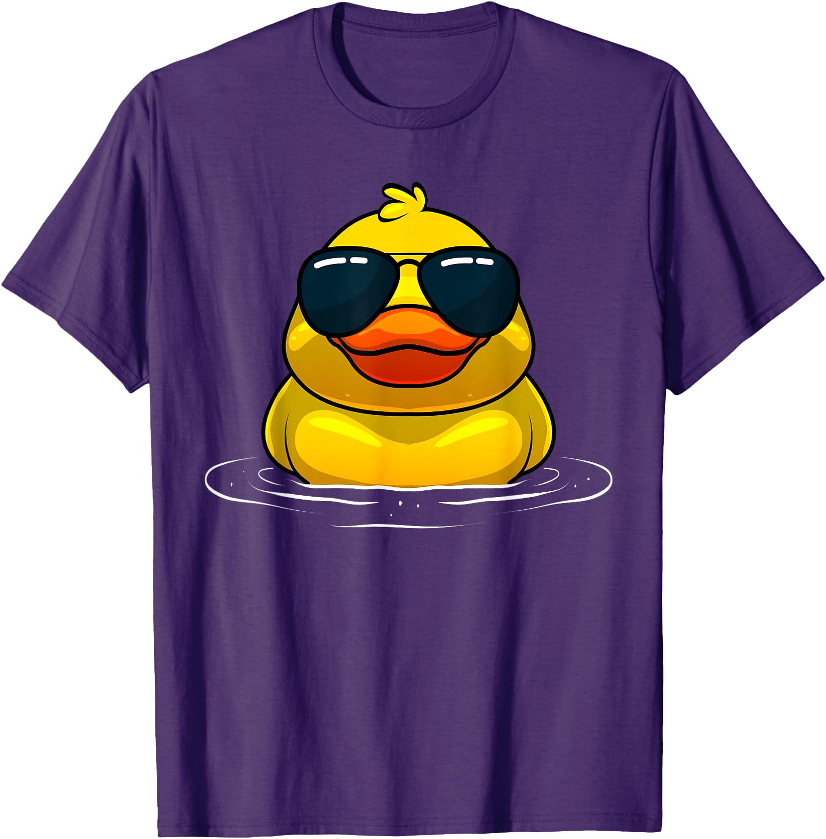 Cool Rubber Duck Lovers Sunglasses Unisex Softstyle T-Shirt,Purple Color,Size YL - Walmart.com