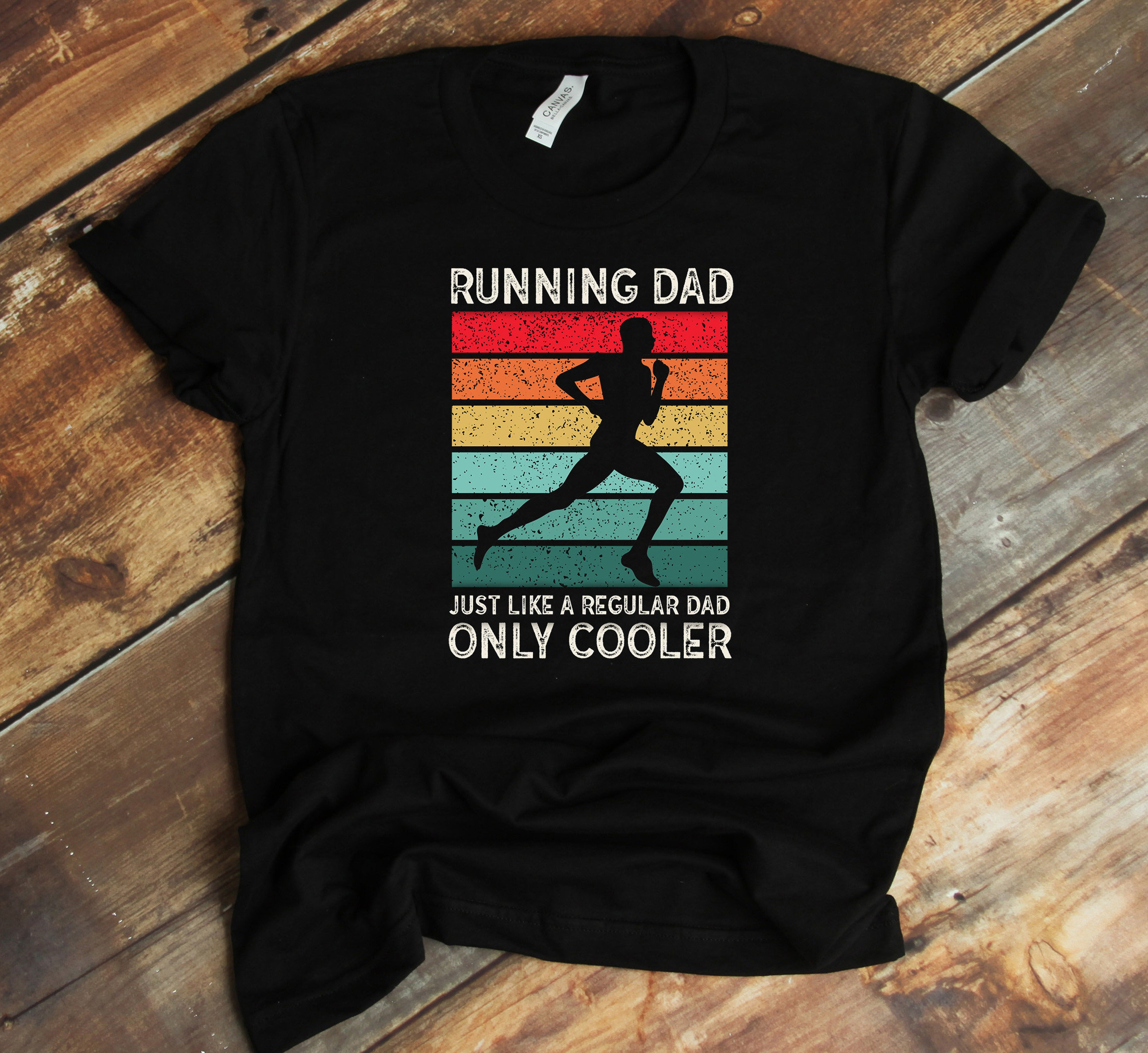 Cool Running Dad T-Shirt - Runner Sprinter Triathlete Funny Marathoner ...