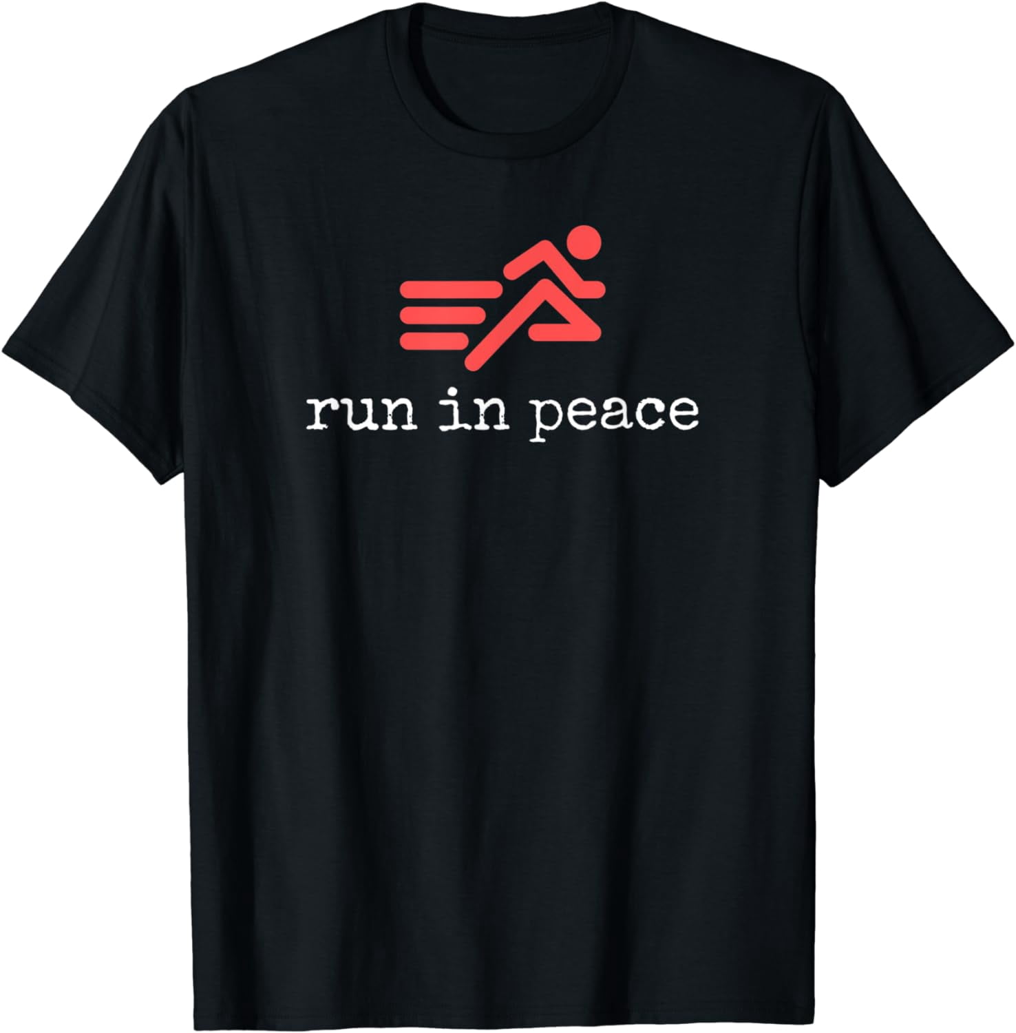 Cool Running Man run in peace T-Shirt - Walmart.com