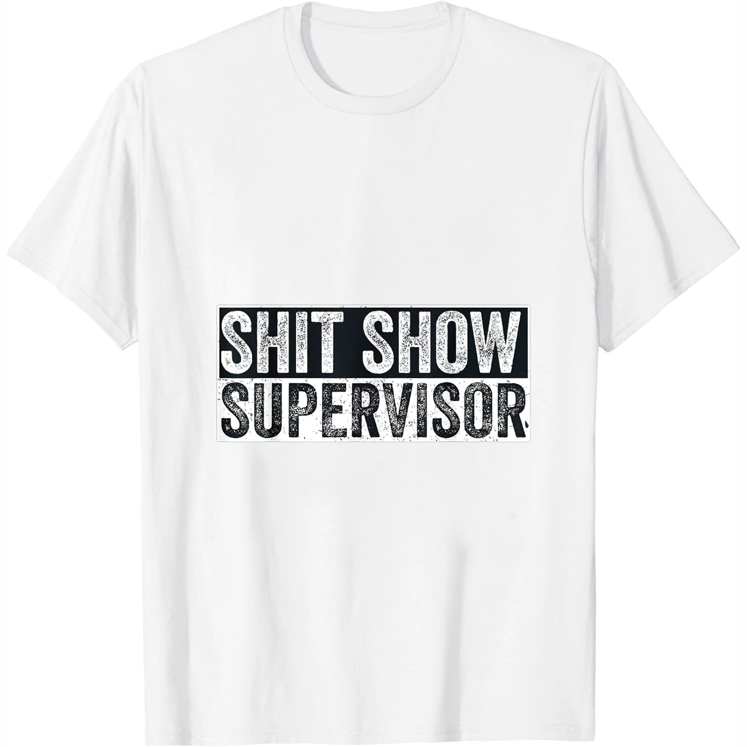Cool S.h.i.t Show Supervisor Hilarious Vintage For Adults Womens T ...