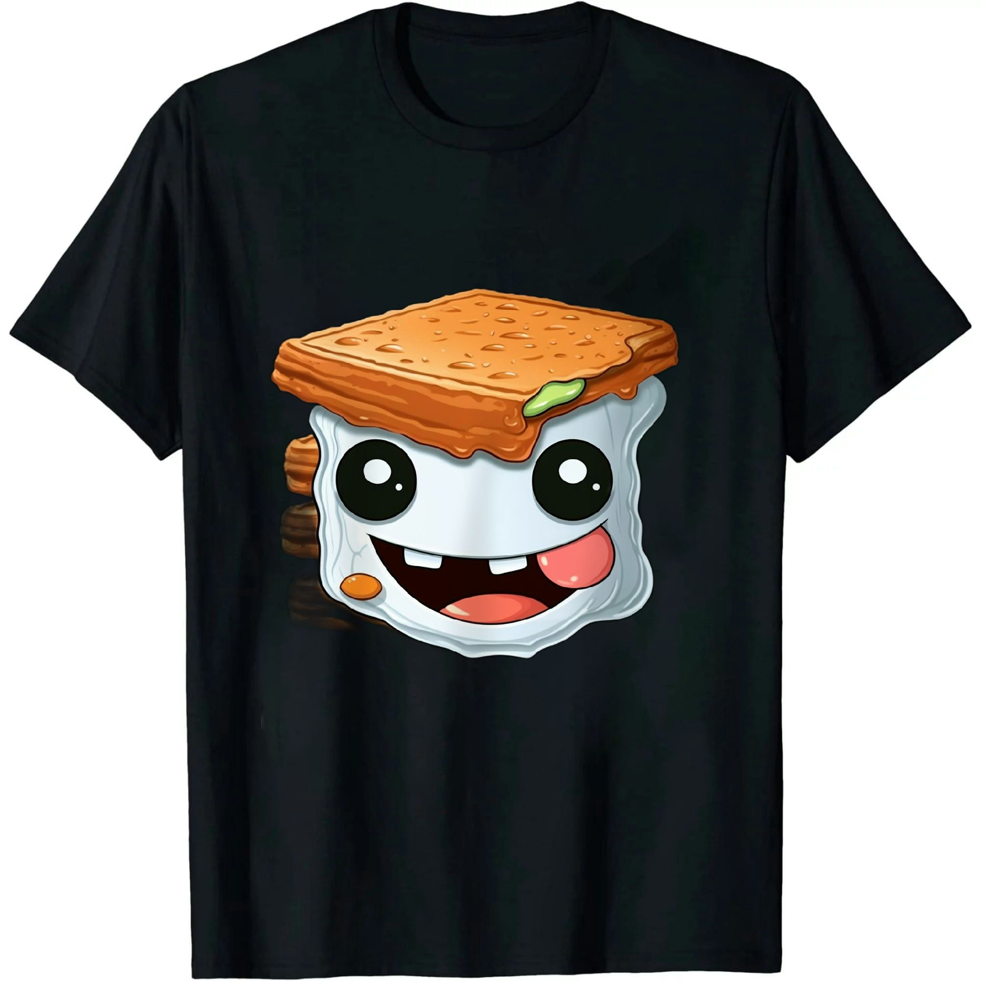 Cool S'mores Art For Men Women Kids Marshmallow Glamping T-Shirt 2228 ...