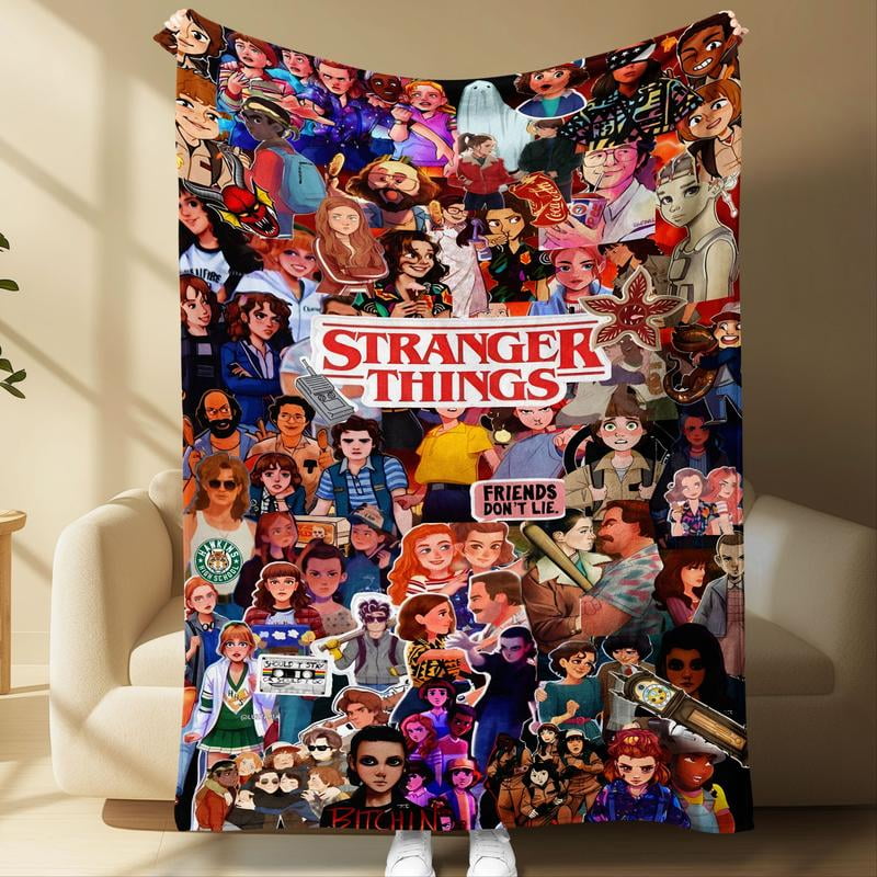 Cool S-stranger -Thing-s Blanket Pattern Design Ultra-Soft Comfort ...