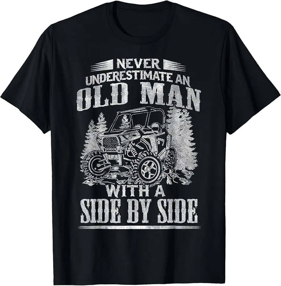 Cool SXS Grandpa Graphic Offroad UTV ATV Side-By-Side Dad T-Shirt ...