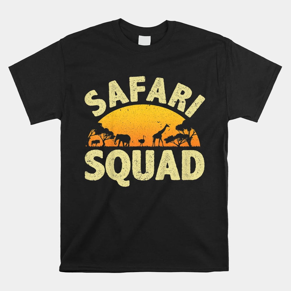 Cool Safari Squad Zoo Animal African Jungle Shirt - Walmart.com