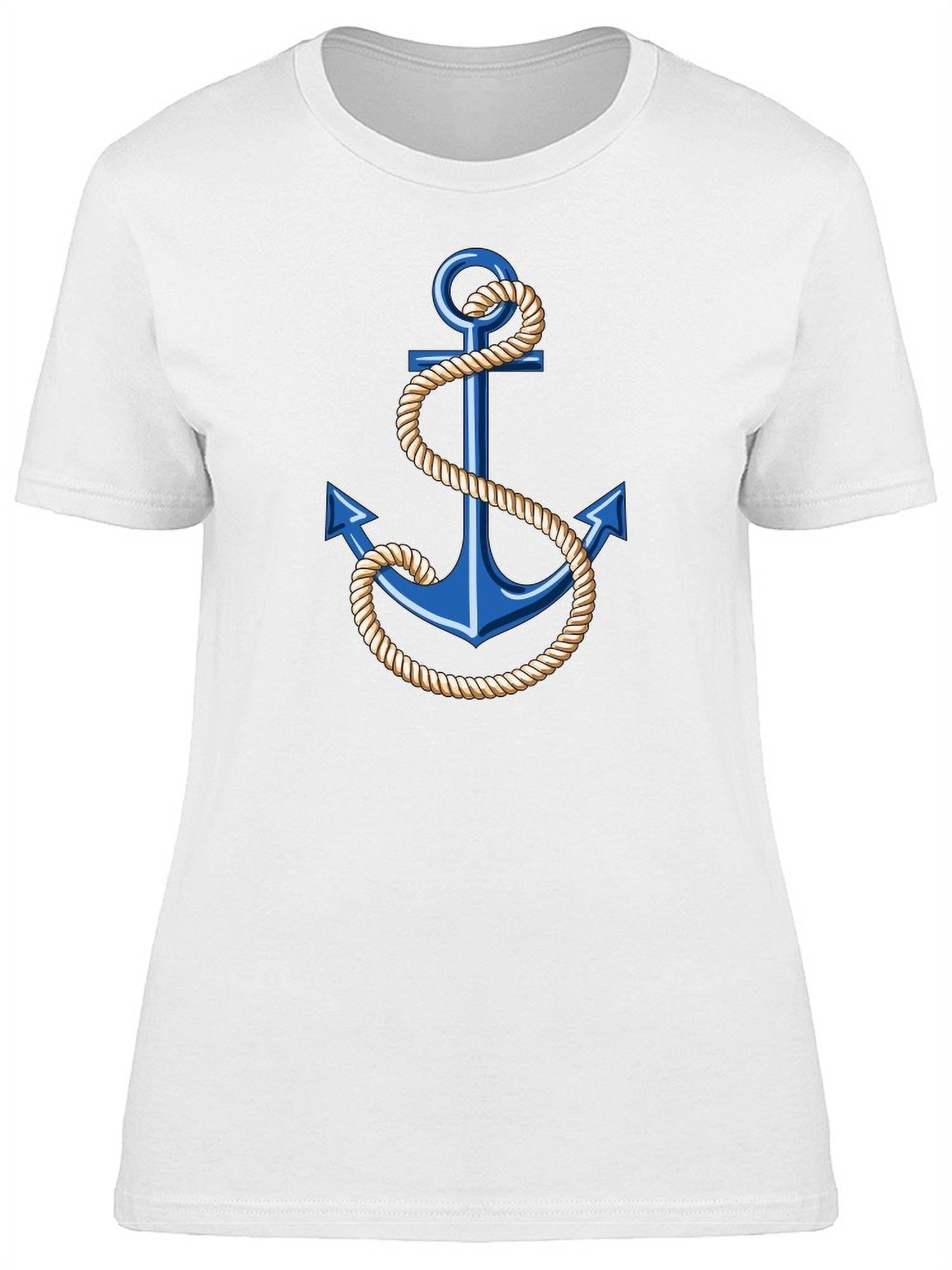 Cool Sailor Anchor Doodle T-Shirt Women -Image by Shutterstock, Female ...
